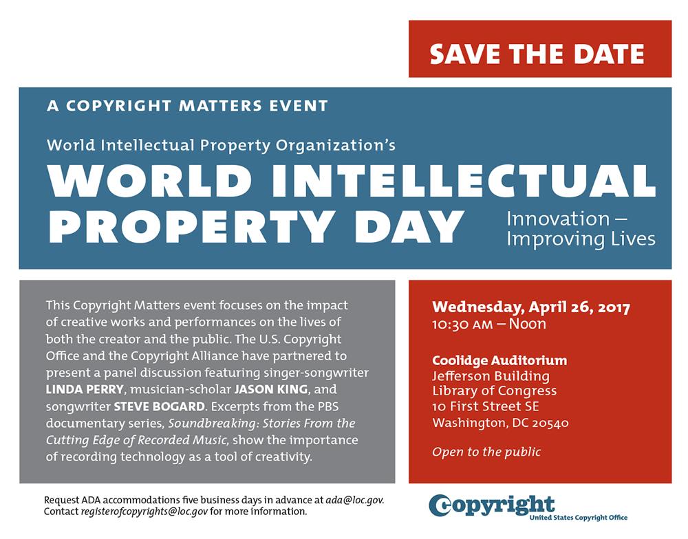 World Intellectual Property Day 2017: Innovation — Improving Lives | U ...